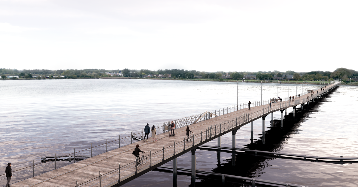 Cykel-gangbro over Guldborg Sund | Havnebyen Guldborgsund